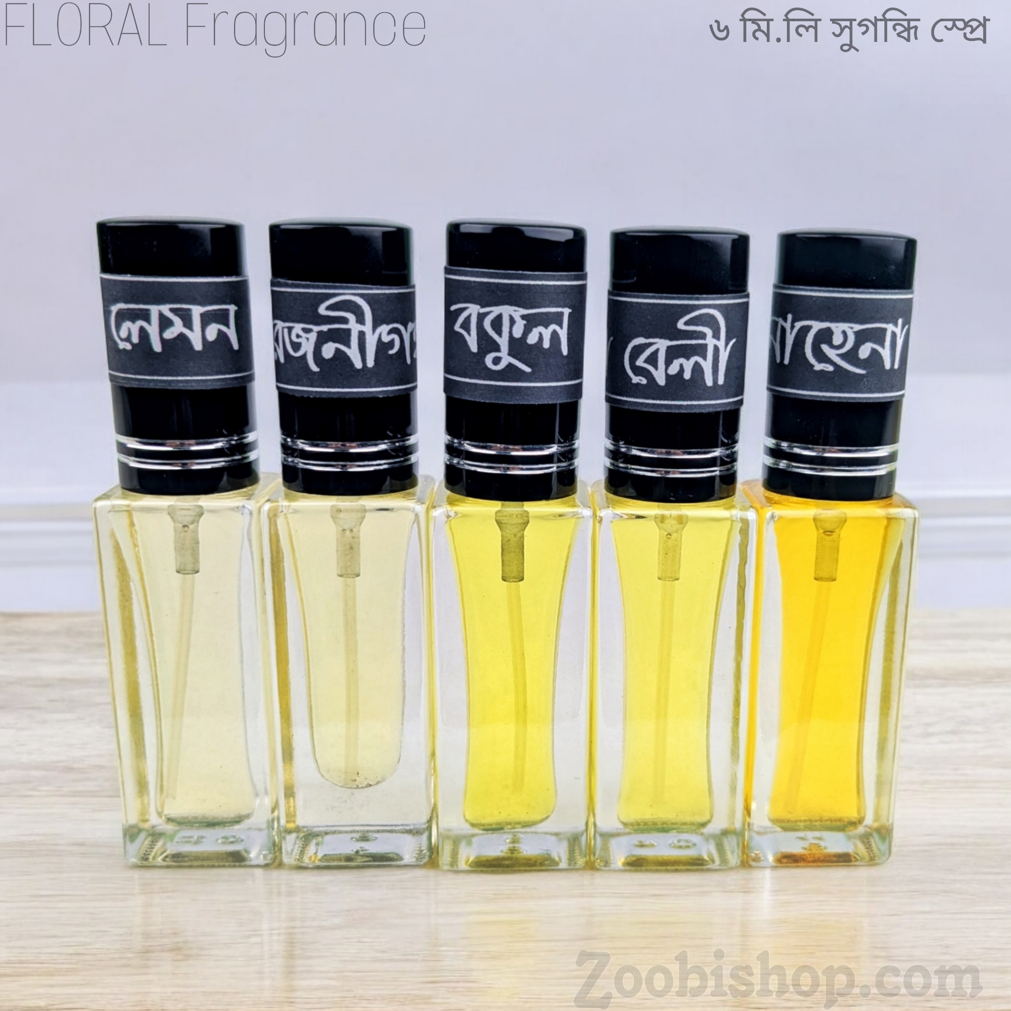 Floral Parfum Spray Traditional-5pcs different Fragrance combo ...